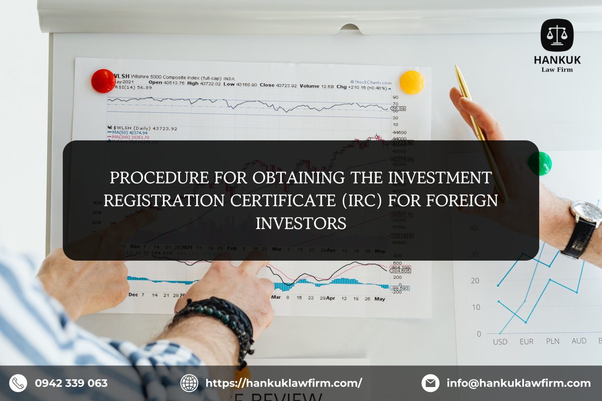PROCEDURE FOR OBTAINING THE INVESTMENT REGISTRATION CERTIFICATE (IRC ...